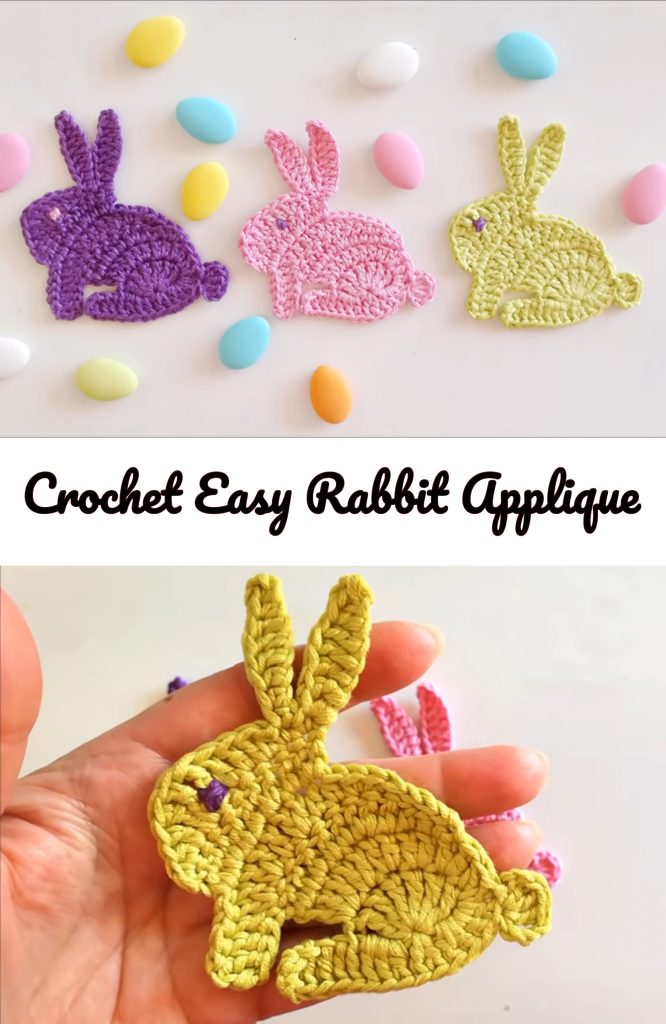 Crochet Easy Rabbit Applique - We Love Crochet