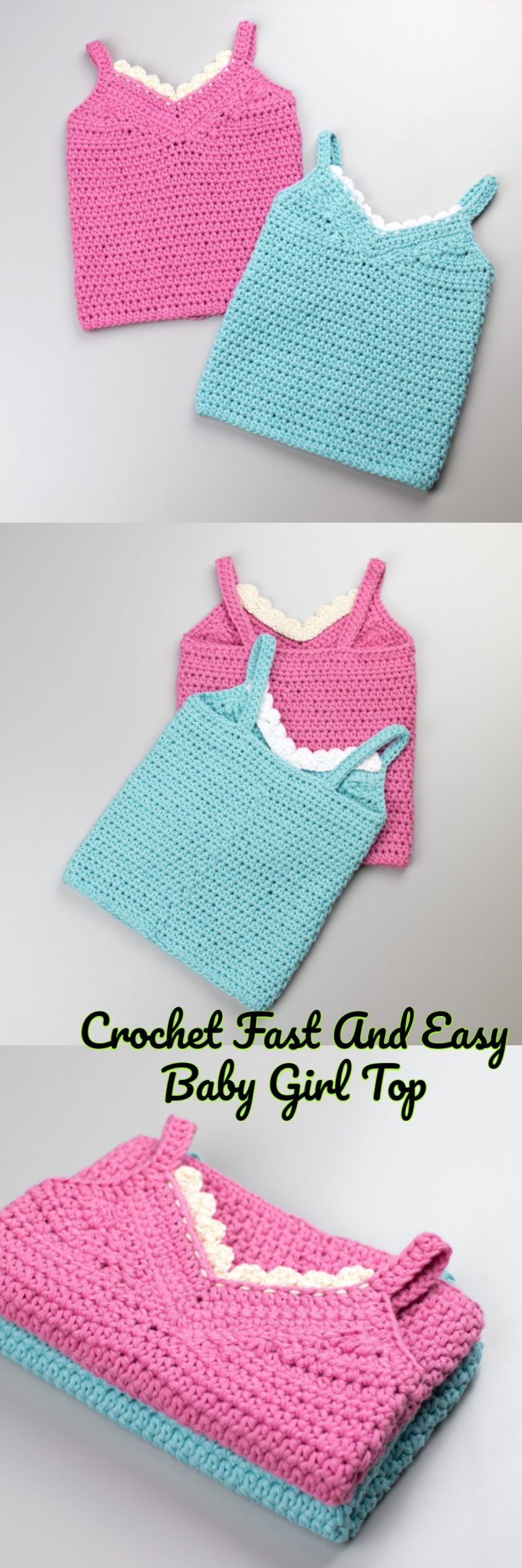 Crochet Fast And Easy Baby Girl Top - We Love Crochet