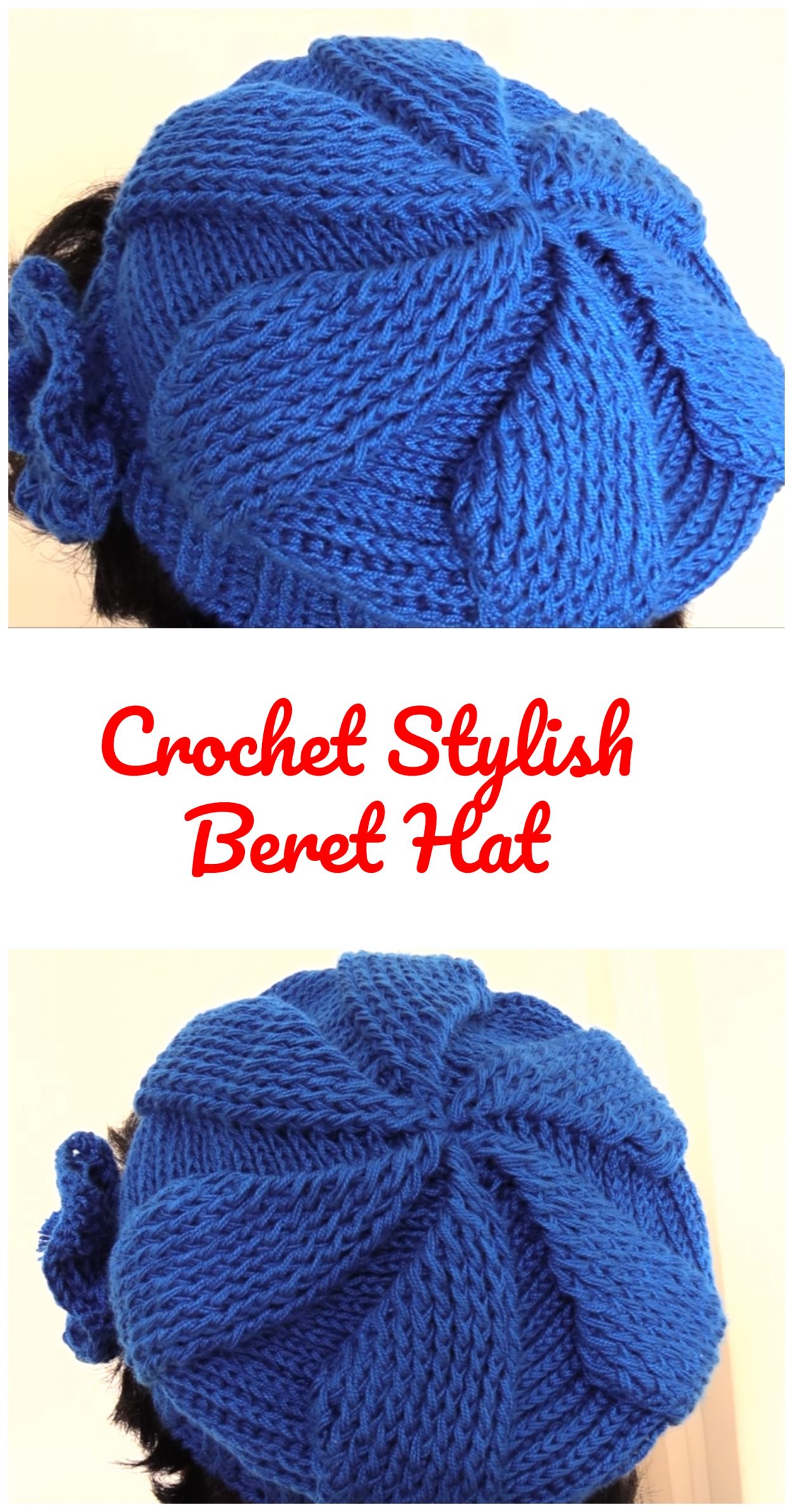 Crochet Stylish Beret Hat - We Love Crochet