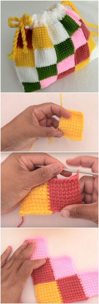 Crochet Fast And Easy Entrelac Bag - We Love Crochet