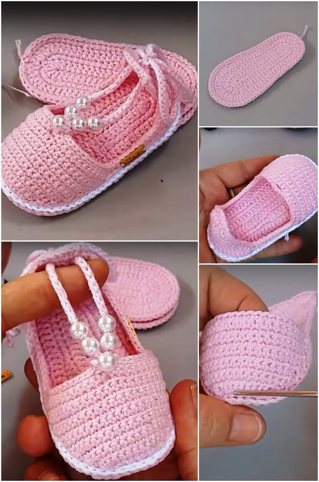 Crochet Lovely Baby Girl Sandals - We Love Crochet