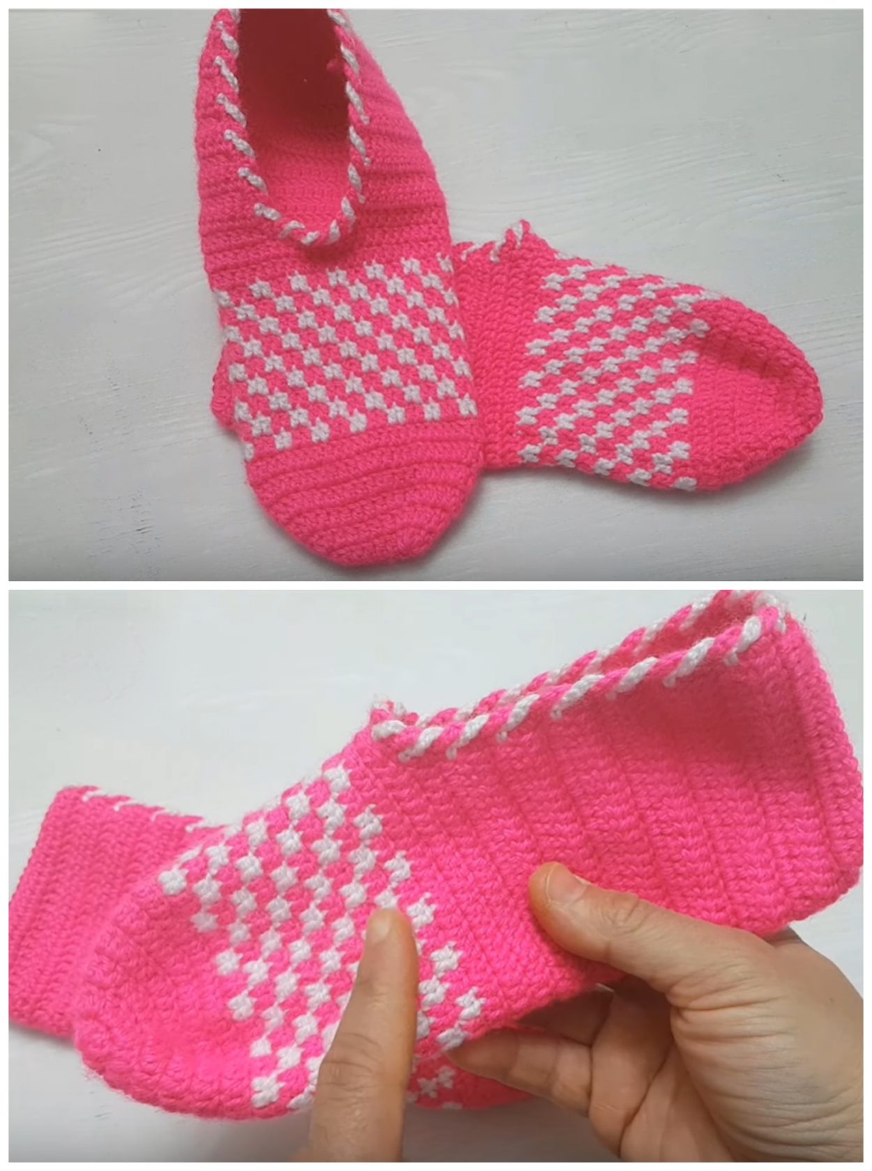 Crochet Comfortable Slipper Socks - We Love Crochet