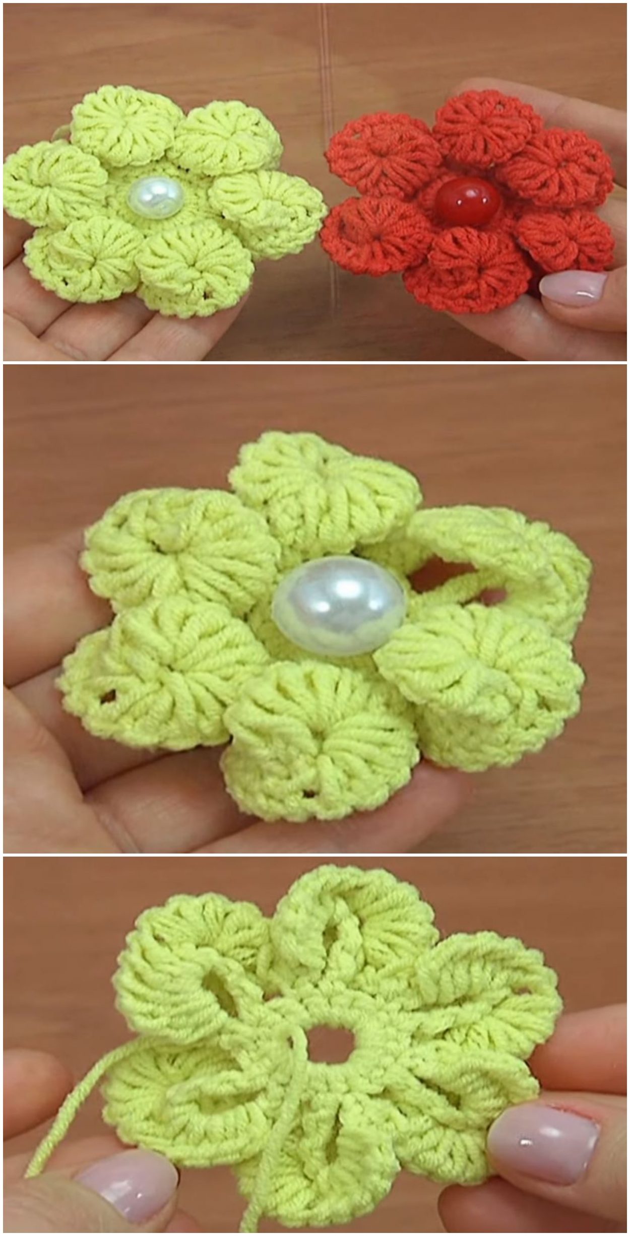 Crochet String Petal Flower - We Love Crochet
