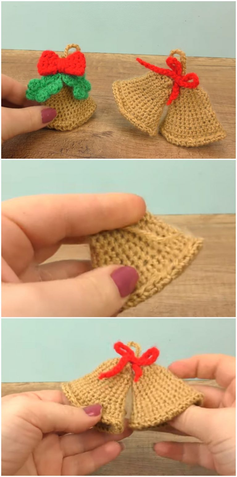 Crochet Christmas Bell In 6 Minutes - We Love Crochet