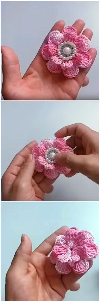 Crochet Tiny Flower Video Tutorial - We Love Crochet