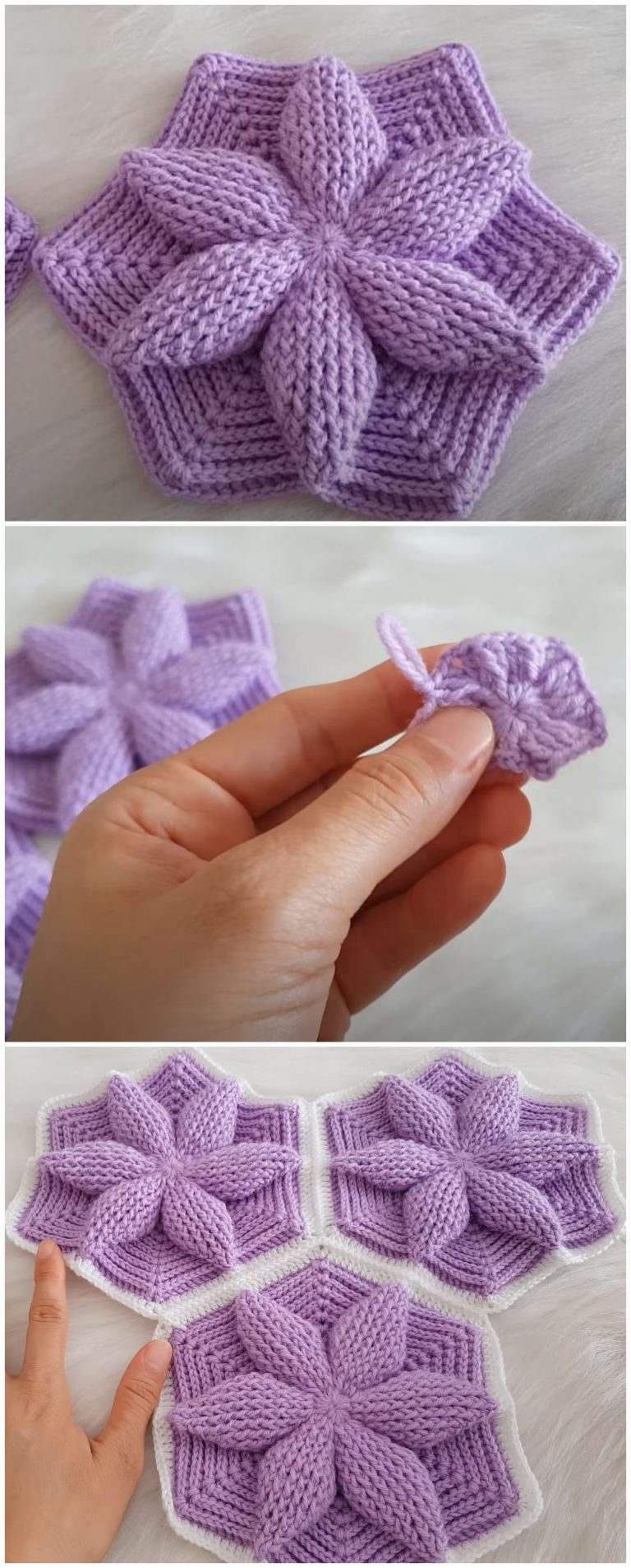 Crochet Lovely Motif For Blanket - We Love Crochet