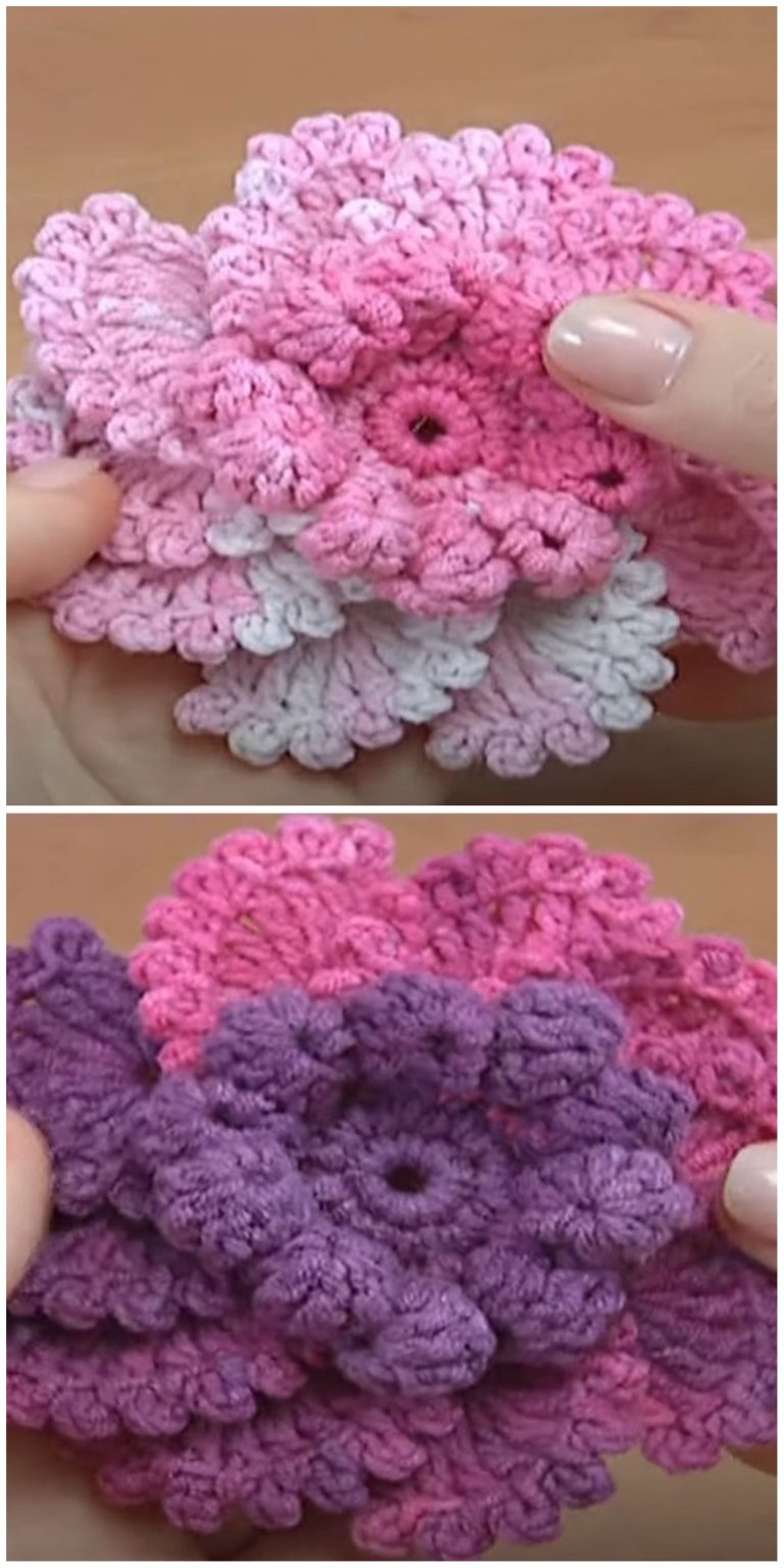 Crochet Picot Flower Video Tutorial - We Love Crochet