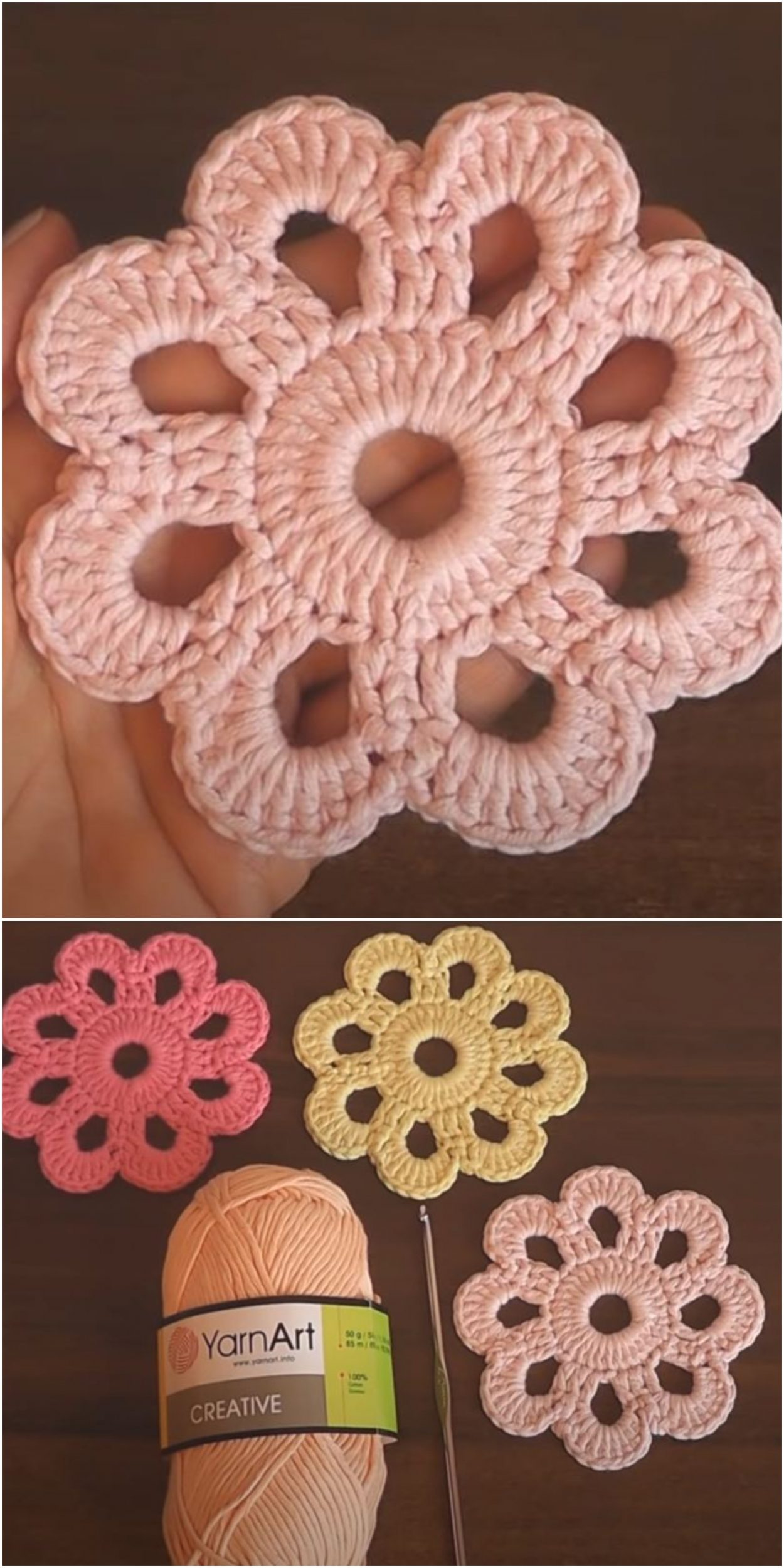 Crochet Flower Motif For Beginners - We Love Crochet