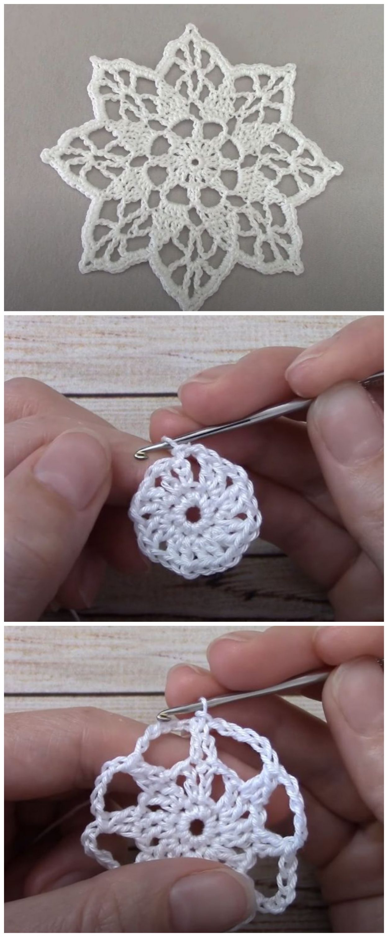 Crochet A Snowflake For Beginners - We Love Crochet