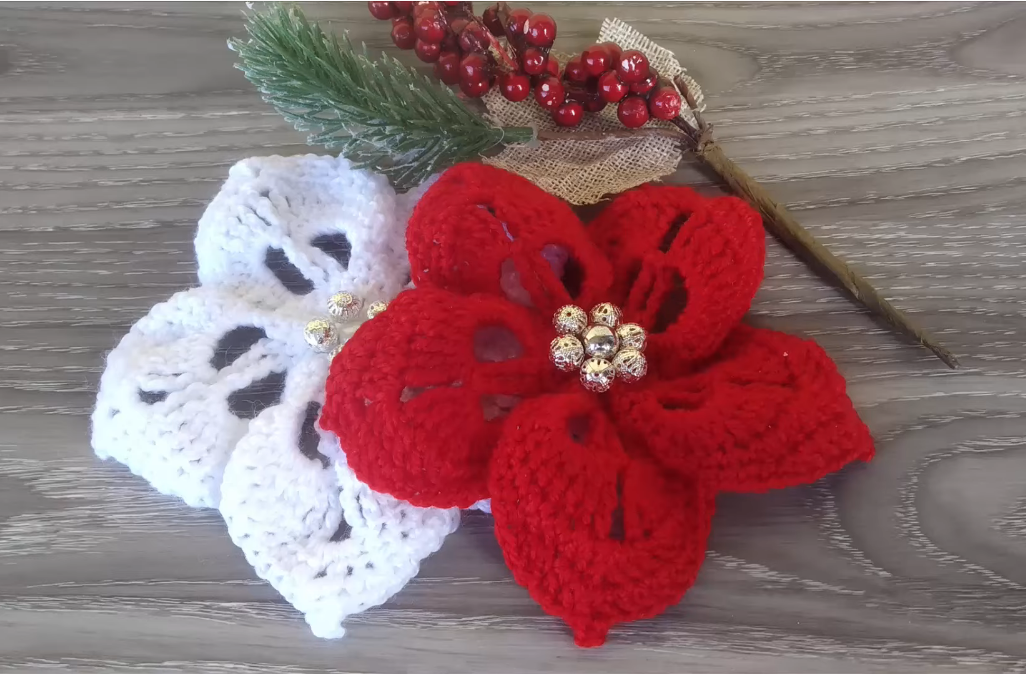 Crochet Christmas Flower - We Love Crochet