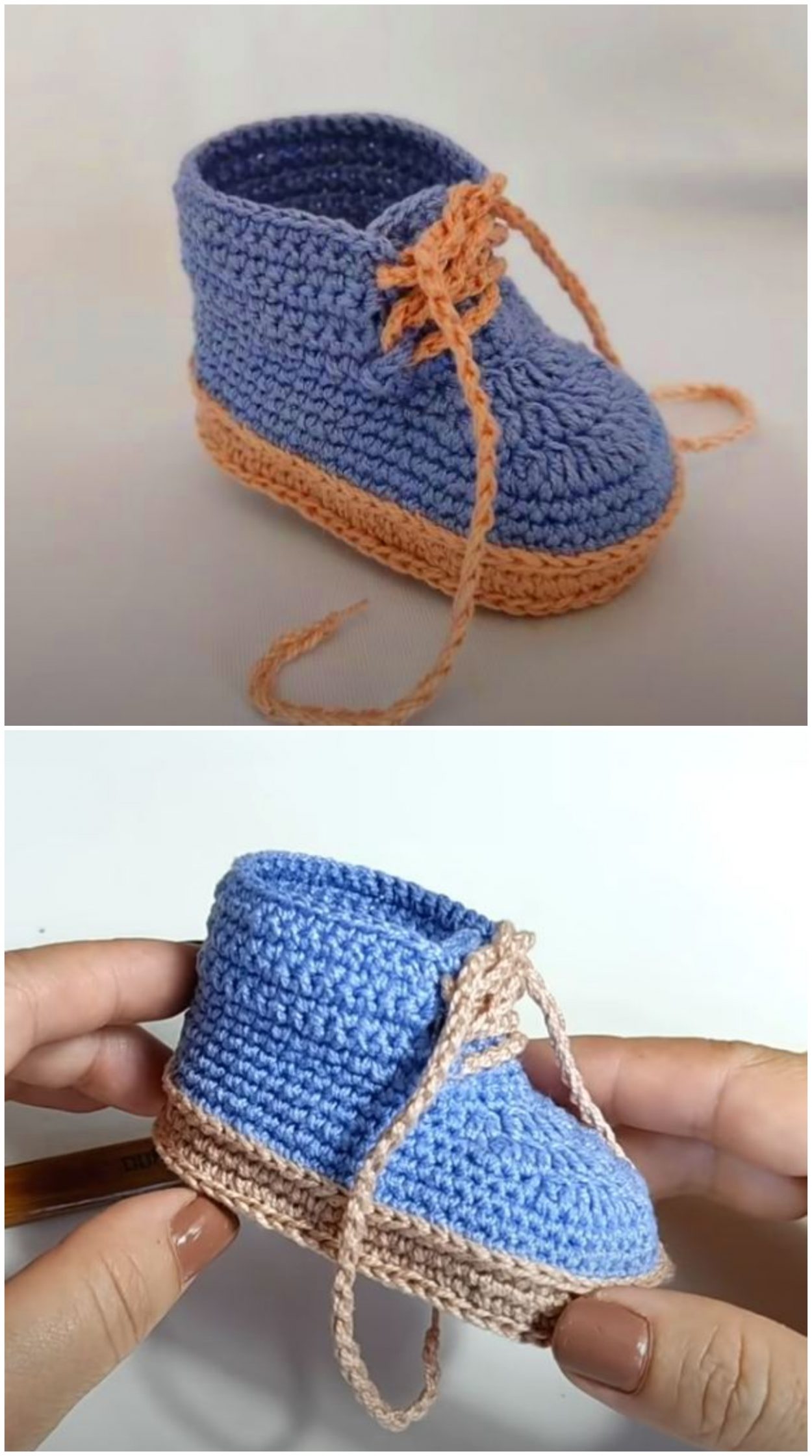 Crochet Baby Boots Step By Step Video Tutorial - We Love Crochet