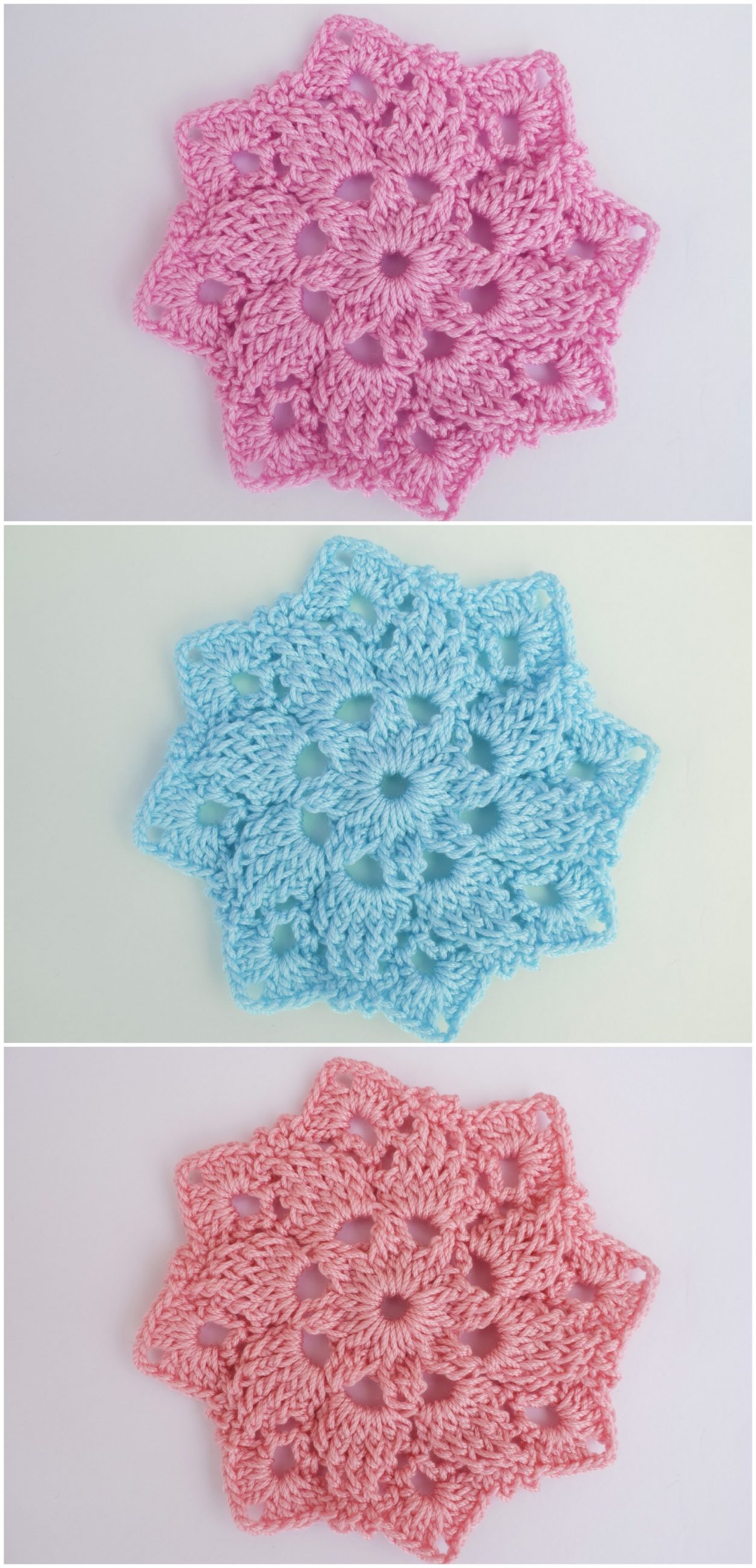 Crochet Eight Pointed Star Flower - We Love Crochet