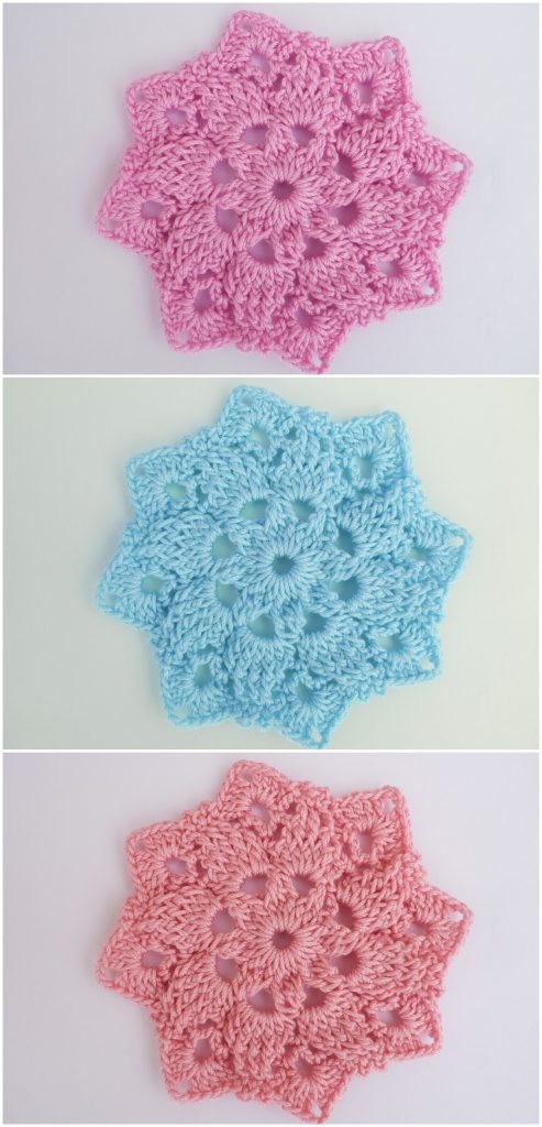 Crochet Eight Pointed Star Flower - We Love Crochet