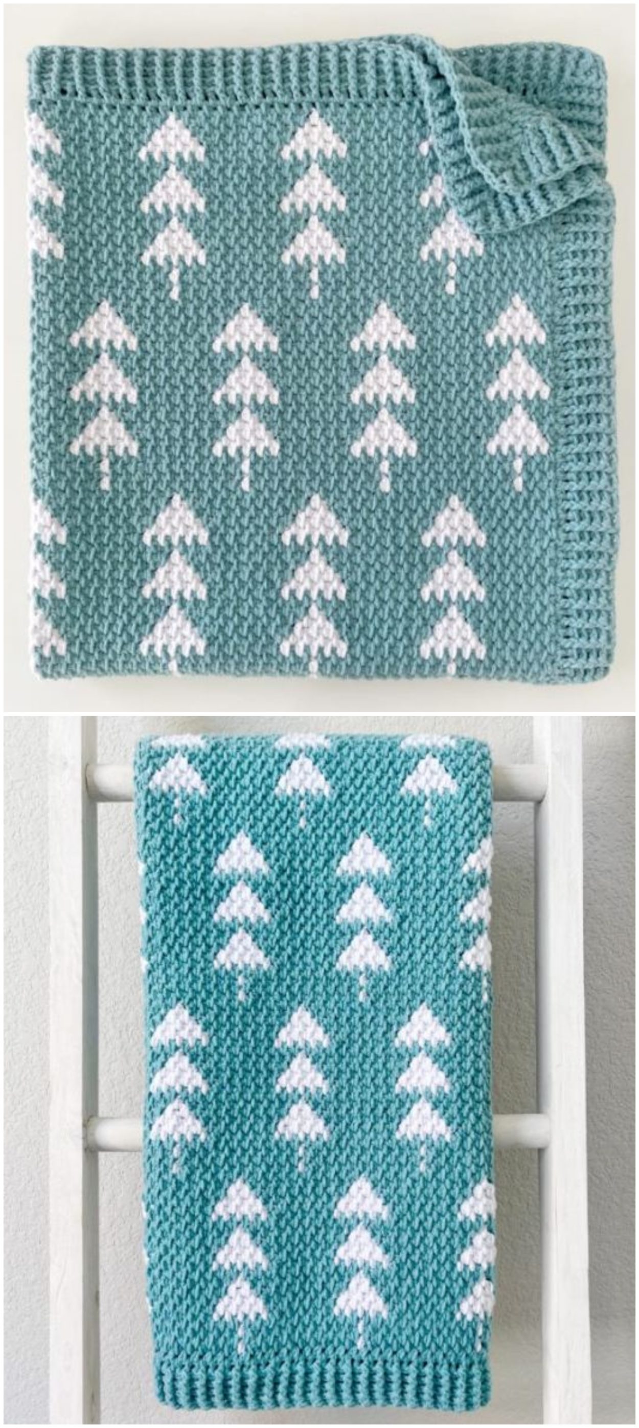 Crochet Christmas Tree Blanket - We Love Crochet