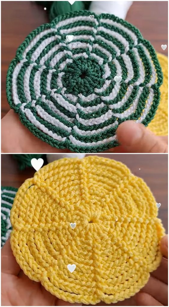 Crochet A Beautiful Coaster - We Love Crochet