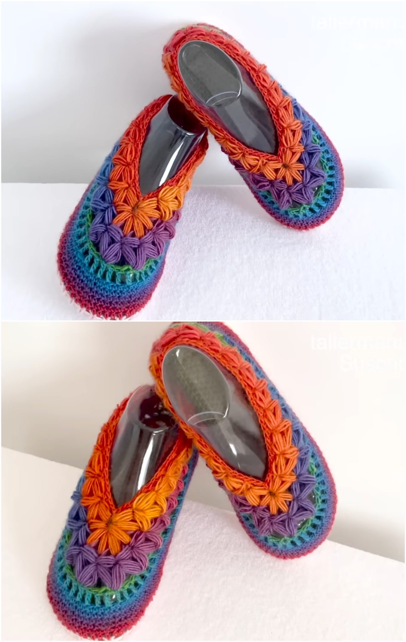 Crochet Beautiful And Comfortable Slippers - We Love Crochet