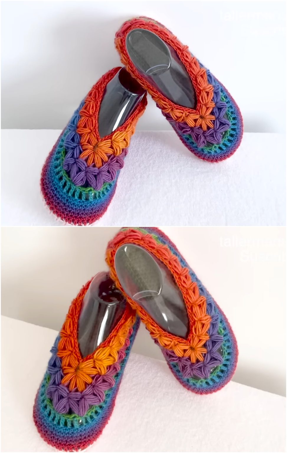 Crochet Beautiful And Comfortable Slippers - We Love Crochet