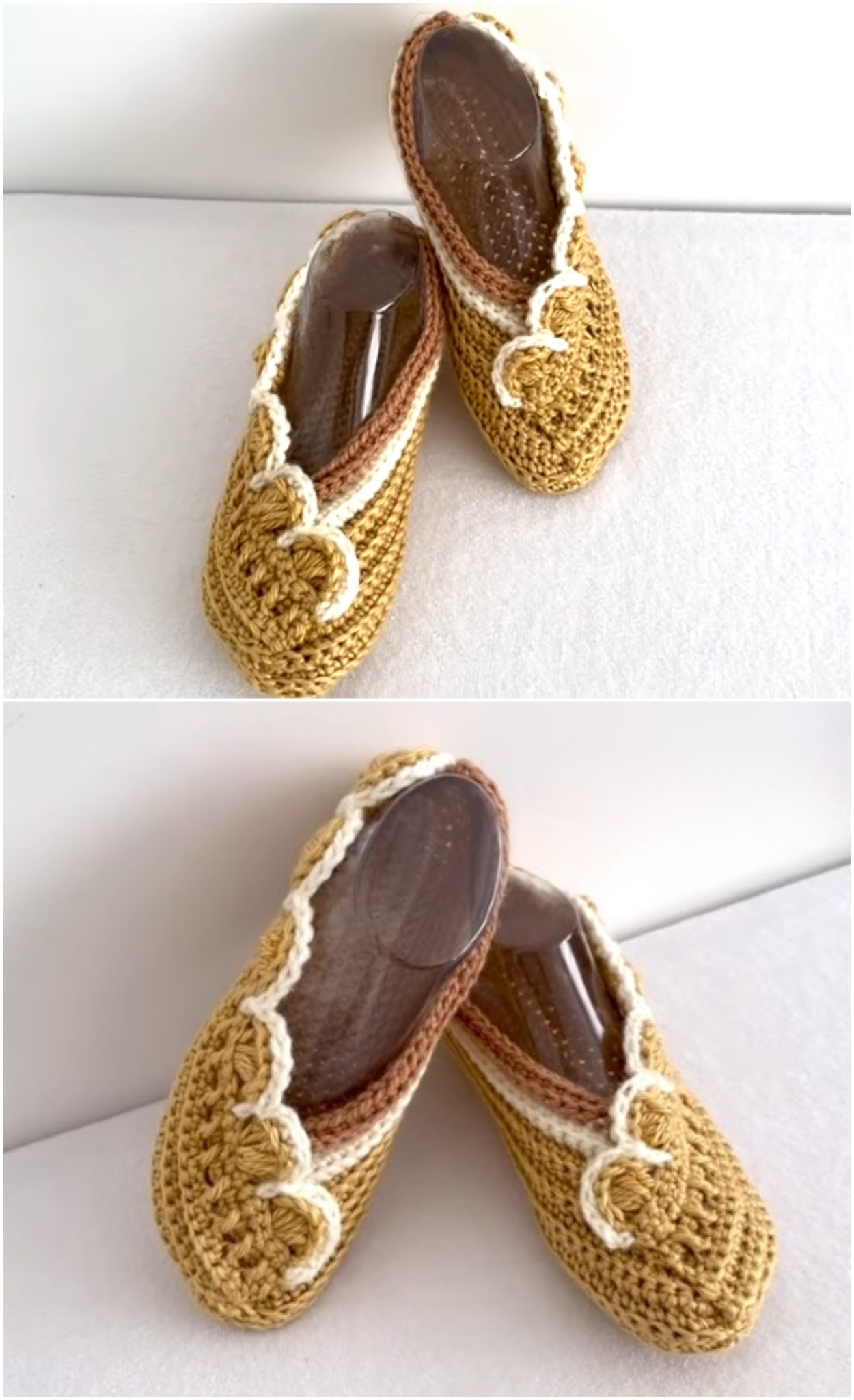 Crochet Comfortable Adult Size Slippers - We Love Crochet
