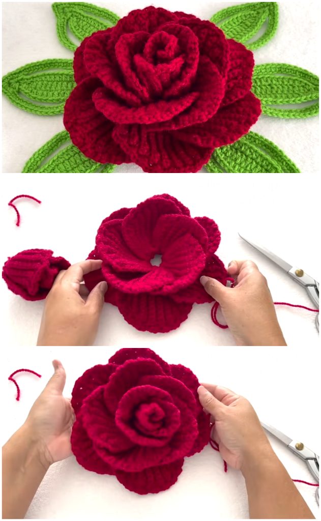 Crochet Super Beautiful Rose Flower - We Love Crochet