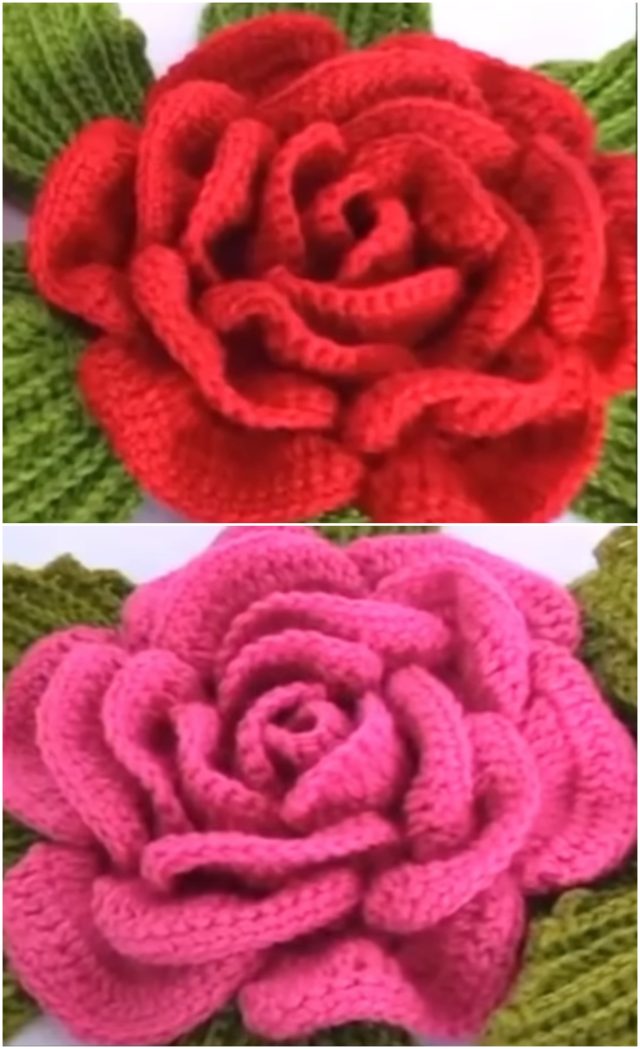 Crochet Rose Flower Video Tutorial - We Love Crochet