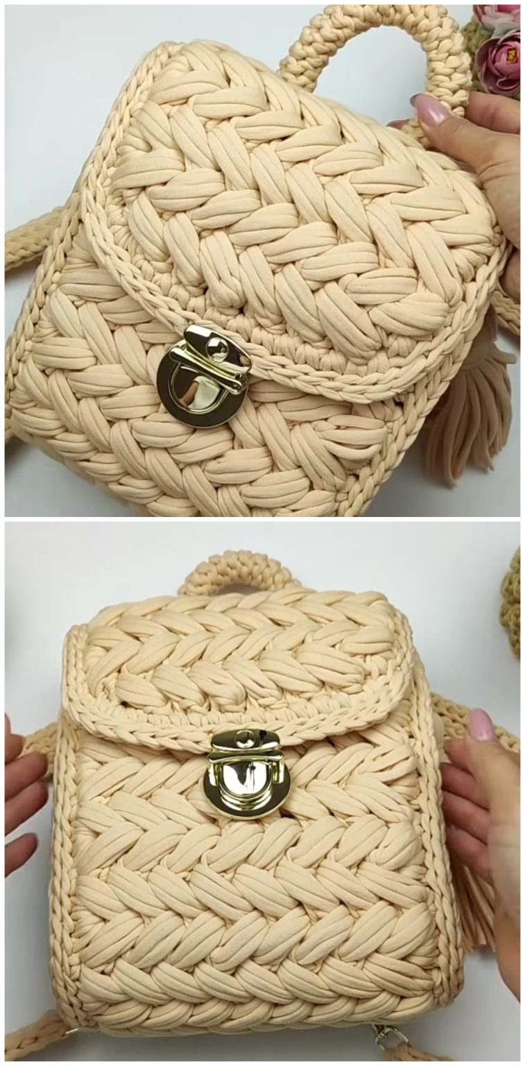 Amazing Crocheted Backpack - We Love Crochet