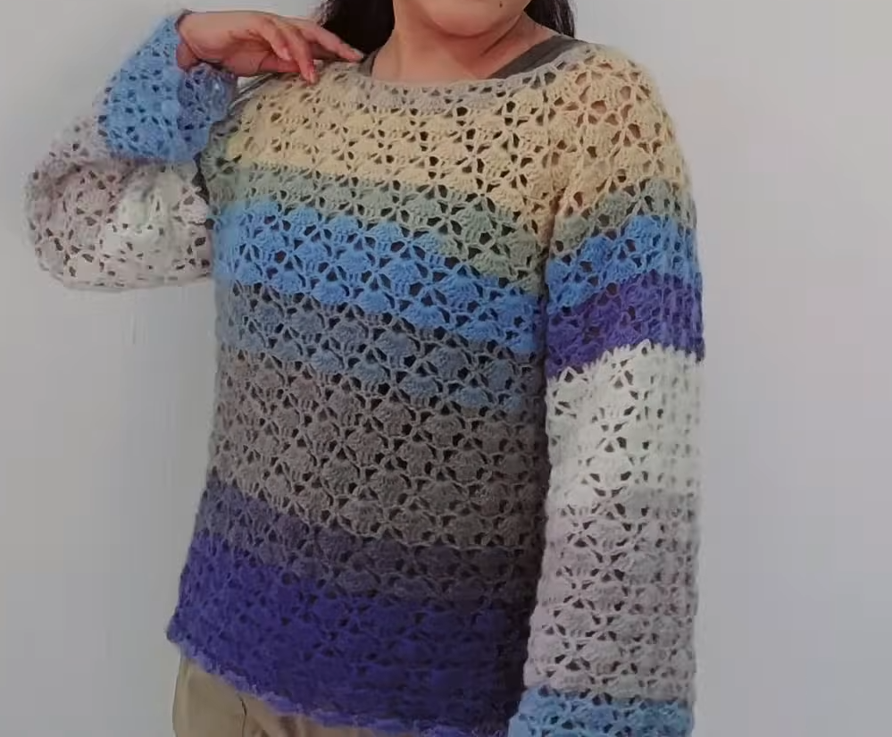 Incredible! Knit This Sweater with a Step-by-Step Guide - We Love Crochet
